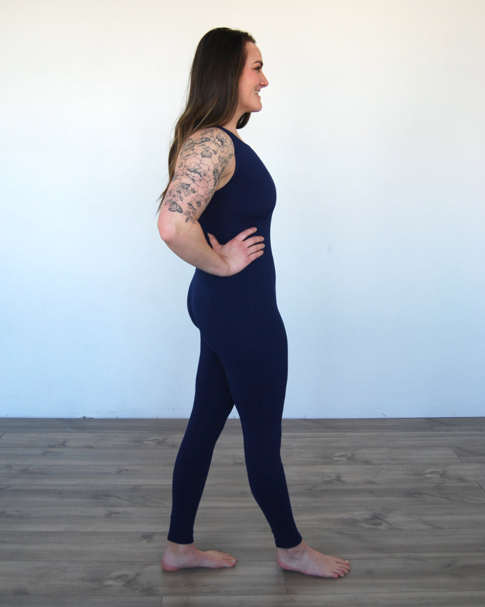 Performance Unitard In Stock - Navy - Large – CIRQUEishWear